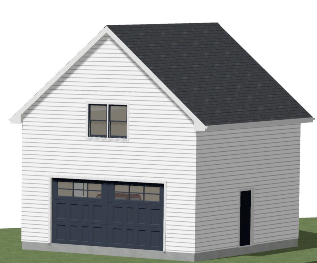 Garage-Addition-3D-Drawing | Jerry Harris Remodeling